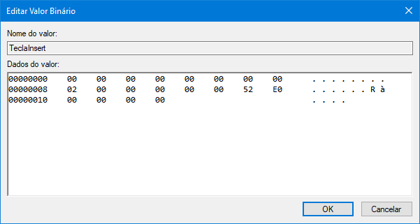 Como desabilitar a tecla Insert do teclado no Windows